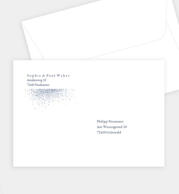 Edle Briefumschläge zur Hochzeit designen | Kartenliebe